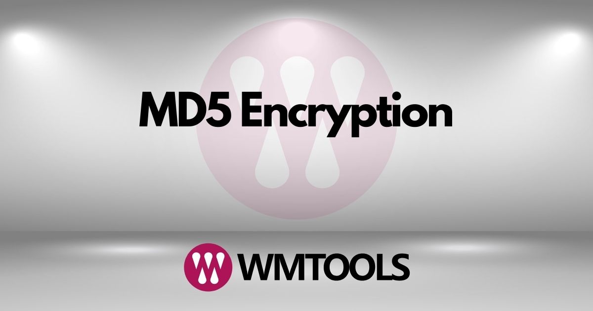 Cifrado MD5 - WmTools