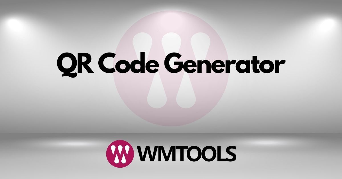 QR Code Generator - WmTools